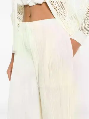 Issey Miyake Cropped Pleated Trousers