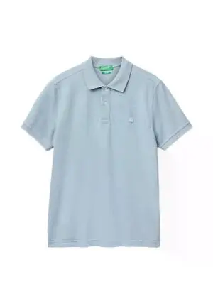 BENETTON Short-sleeve Polo Shirt - Blue