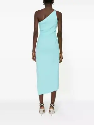 David Koma Crystal Ball One-shoulder Midi Dress