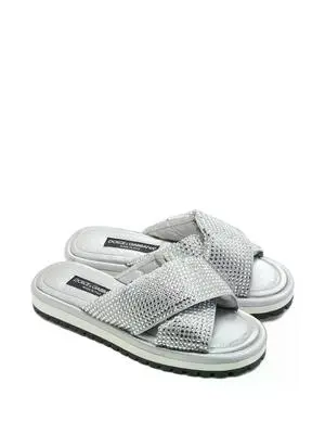 Dolce & Gabbana Crystal-embellished Platform Sandals