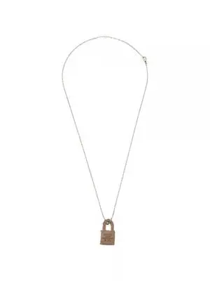 Hermès O’kelly Leather Pendant Necklace - Silver