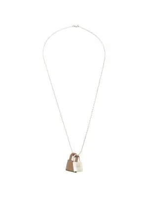 Hermès Hermès O'Kelly Padlock Pendant Necklace Silver