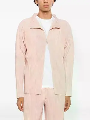 Issey Miyake Homme Plissé Issey Miyake Pleated Zip Jacket Pink
