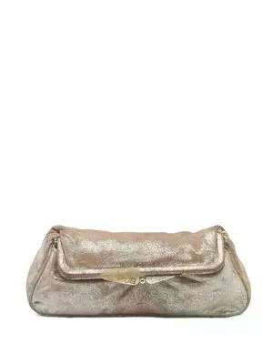 Fendi 2009 Borderline Suede Clutch Bag - Neutrals