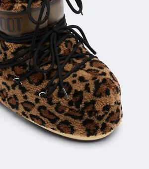 Moon Boot Icon Low Leopard-print Teddy Snow Boots