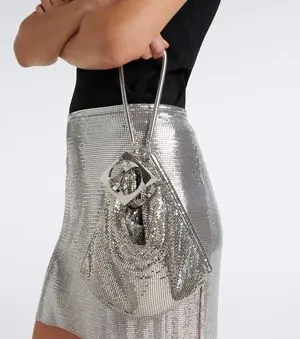 Rabanne Pixel Tube Chainmail Pouch