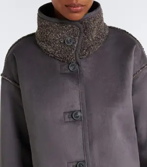 Velvet By Graham & Spencer Esme Teddy-lined Cropped Jacket