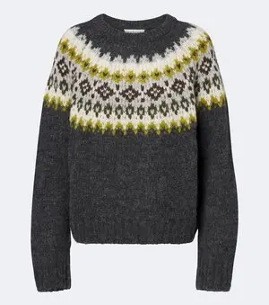 Velvet By Graham & Spencer Fair Isle Alpaca And Wool-blend Sweater - Multicoloured