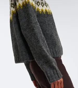 Velvet By Graham & Spencer Fair Isle Alpaca And Wool-blend Sweater