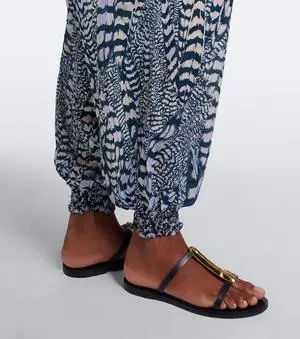 Johanna Ortiz Whispered Motion Silk Georgette Balloon Pants