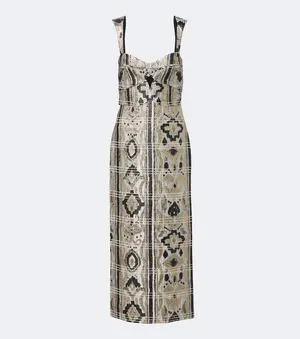Johanna Ortiz Tropicana Jacquard Maxi Dress - Multicoloured