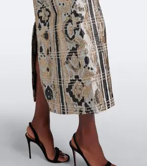 Johanna Ortiz Tropicana Jacquard Maxi Dress