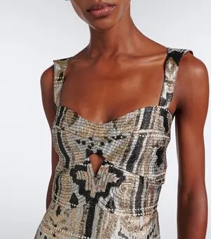 Johanna Ortiz Tropicana Jacquard Maxi Dress