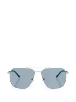 Armani Exchange Pilot-frame Metal Sunglasses - Silver