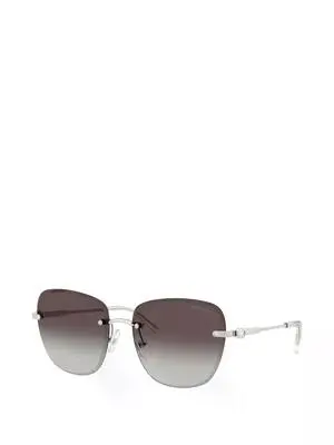 SWAROVSKI Rimless Geometric-frame Sunglasses - Silver