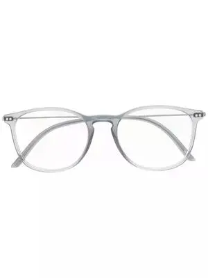 Giorgio Armani Square Frame Glasses - Silver