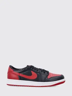Nike Air Jordan 1 Retro Low Smooth Leather Sneakers With Bi Design - Red
