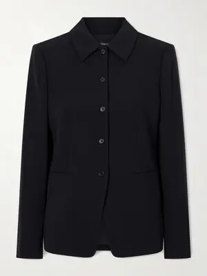 Theory Crepe Blazer - Black