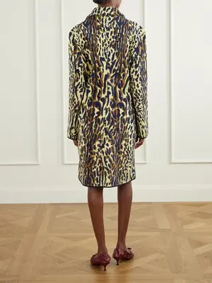 Marni Leopard-jacquard Virgin Wool Coat