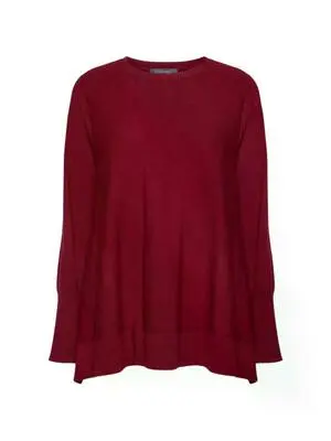 ELENA MIRÒ Asymmetric Hem Fine Knit Sweater