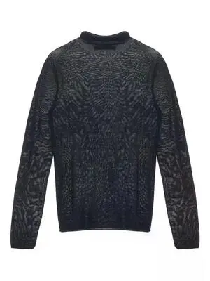 Carven Sheer Turtleneck Sweater