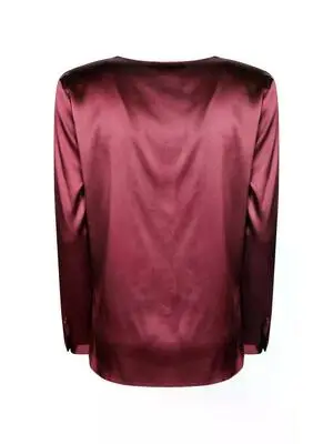 Antonelli Firenze Satin-finish Long-sleeve Top