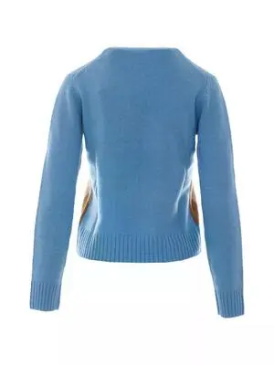 BALLANTYNE Argyle-intarsia Sweater - Blue