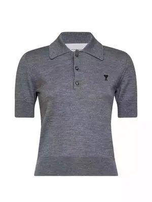 AMI Paris Short-sleeved Polo Shirt