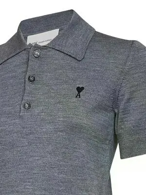 AMI Paris Short-sleeved Polo Shirt