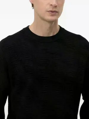 Hugo Waffle-knit Crew-neck Sweater