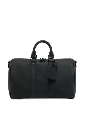 LOUIS VUITTON Keepall Bandoulière Aerogram Duffle Bag - Black
