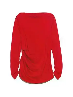 Bimba Y Lola Wool T-shirt With Knot - Red