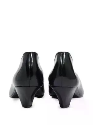 Bimba Y Lola Leather Mid-heel Court Shoes