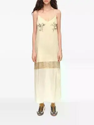 Bimba Y Lola Straight Midi Dress With Embellishments