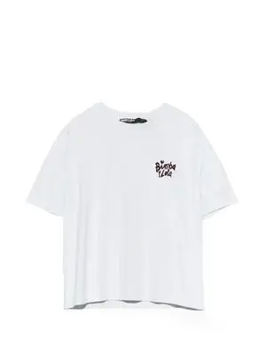 Bimba Y Lola Light- Cotton Boxy T-shirt - Blue