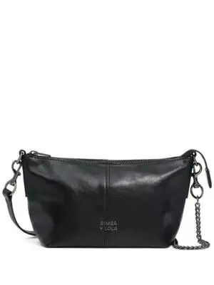 Bimba Y Lola Small Leather Madrid Bag - Black