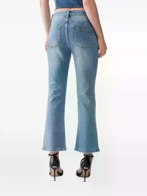 Liu Jo Rhinestone Embellished Bootcut Jeans