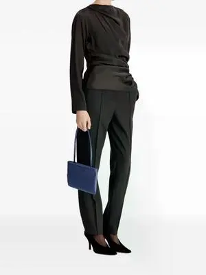 Loulou De Saison Anya Draped-detailing Satin Top