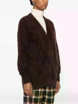 FORTE_FORTE Brushed-knit Cardigan