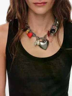 Bimba Y Lola Hearts-multicharm Necklace