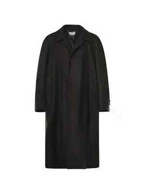 HED MAYNER Notched-lapel Single-breasted Coat - Brown