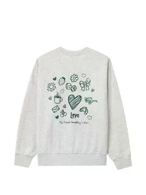 CHOCOOLATE Graphic Print Cotton Sweatshirt