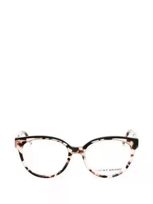 Lucky Brand Tortoiseshell-effect Round-frame Glasses - Neutrals