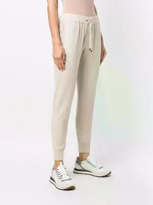 Brunello Cucinelli Cashmere Drawstring Track Pants - Neutrals