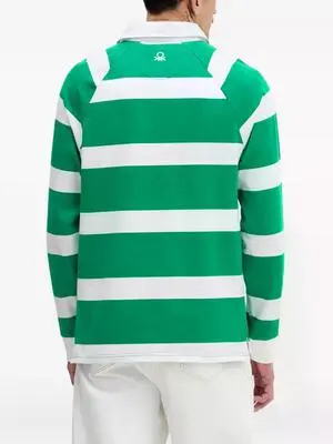 BENETTON X Stranger Things Striped Polo Shirt - Green