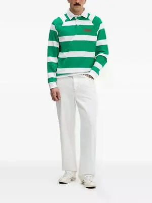 BENETTON X Stranger Things Striped Polo Shirt - Green