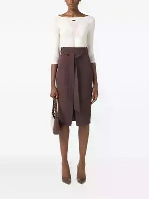 Elisabetta Franchi Open-knit Top With Geometric Design