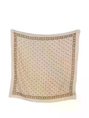 Soeur Floral-print Scarf - Neutrals