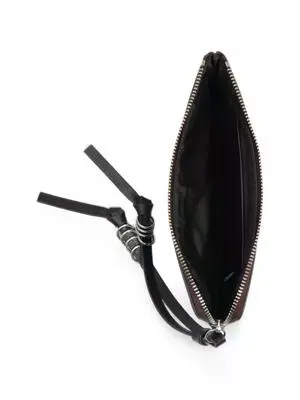 Bimba Y Lola Large Dark Burgundy Leather Coin Purse