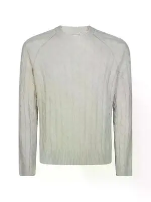 DIANA STUDIO Cable-knit Raglan-sleeve Sweater - Neutrals
